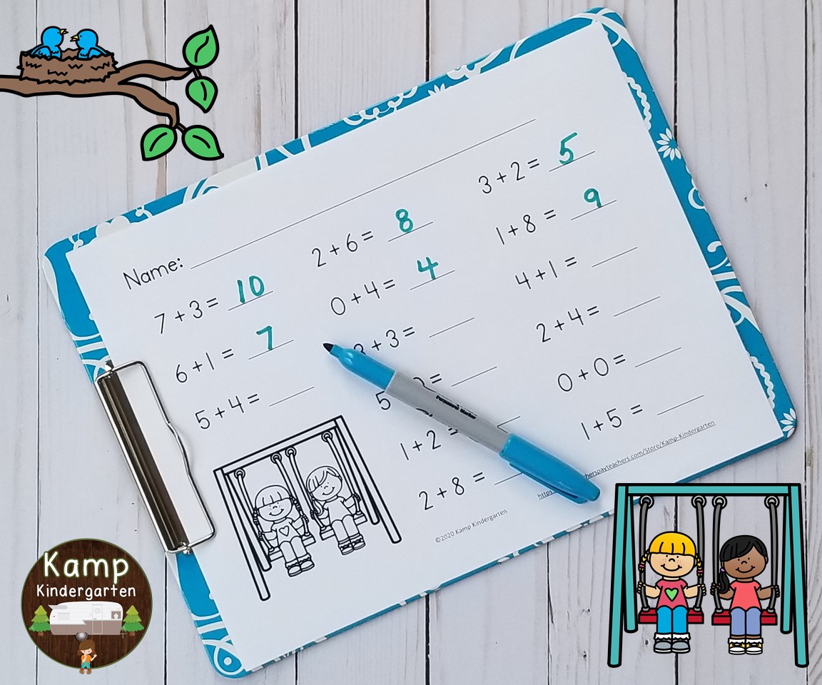 FREE Emergency School Closing Addition No-Prep Printables from Kamp ...